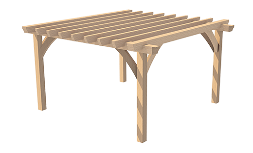 Oak Framed Pergolas - Oak Framed Pergola Kits - Greenacre Oak